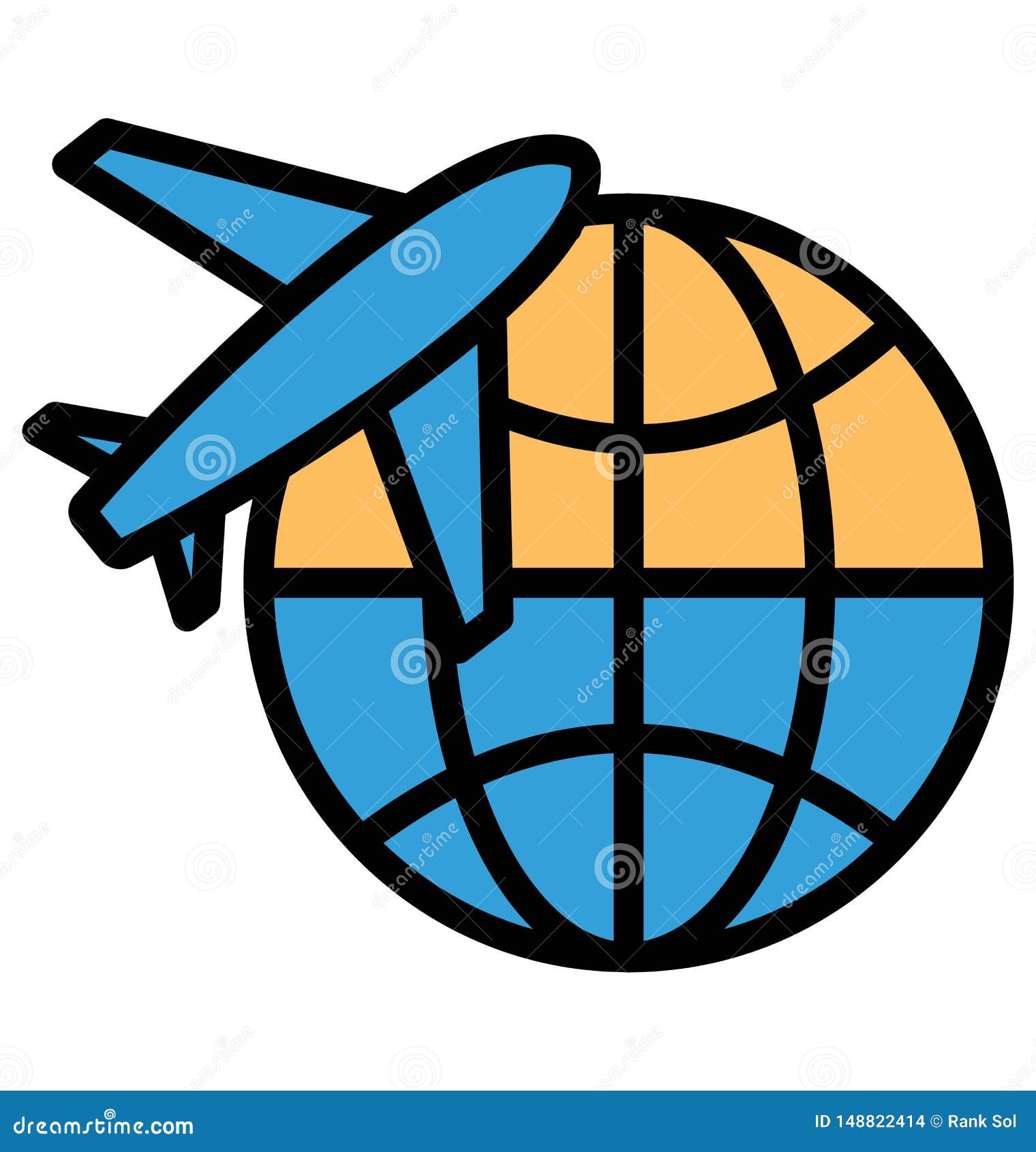 Active Aircraft Tracking Isolated Vector Icon Which Can Easily Modify ...