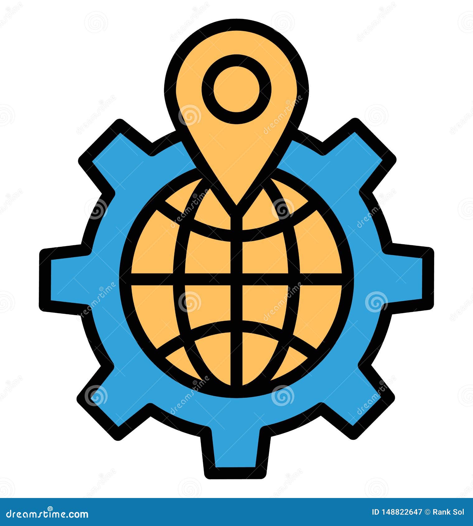 Geomarketing Isolated Vector Icon Which Can Easily Modify or Edit ...