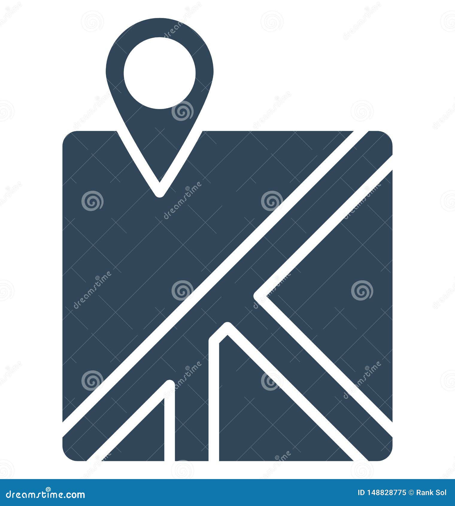 Loca Location Marker Isolated Vector Icon Which Can Easily Modifytion ...