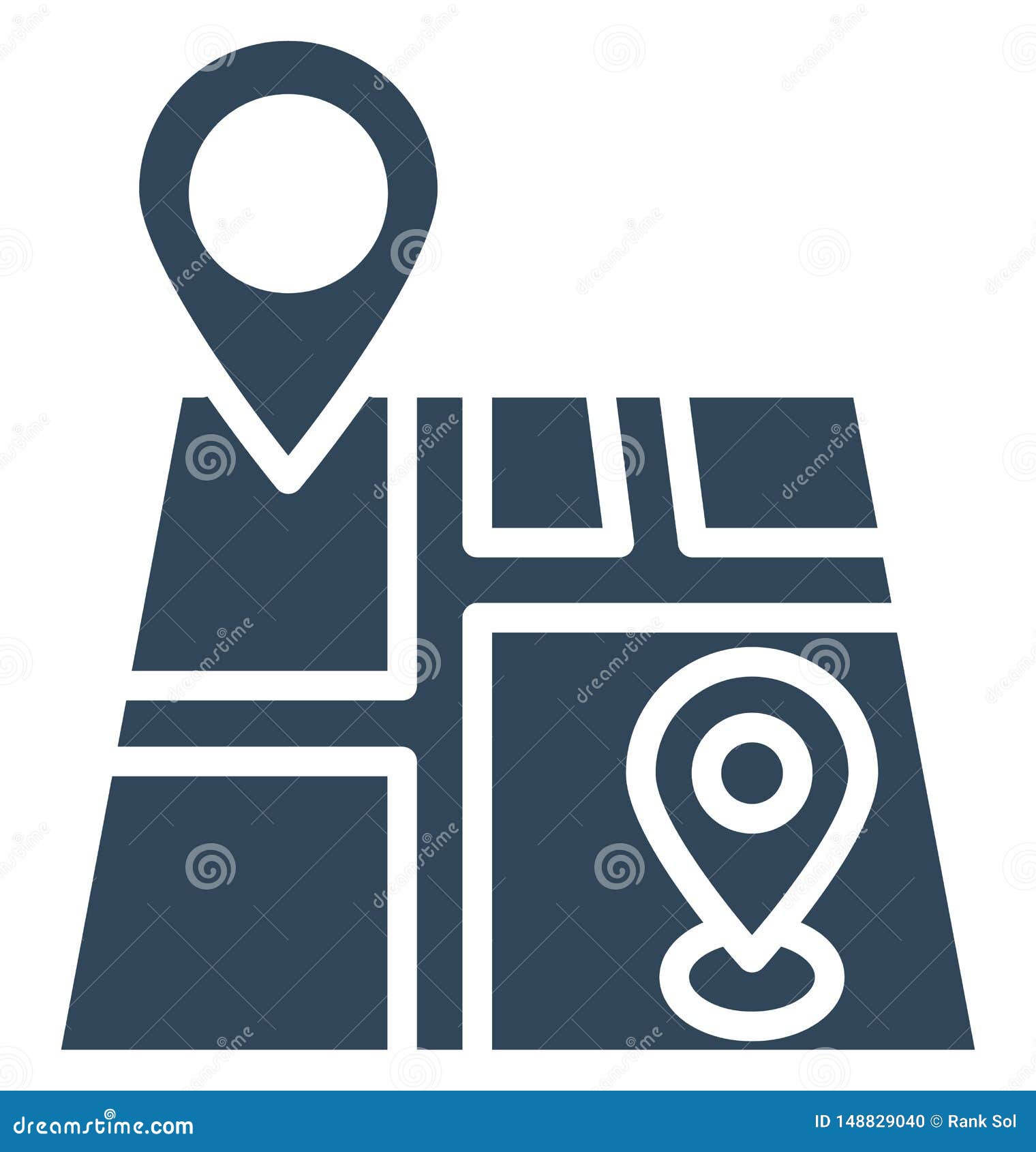 Loca Location Marker, Isolated Vector Icon Which Can Easily Modition ...