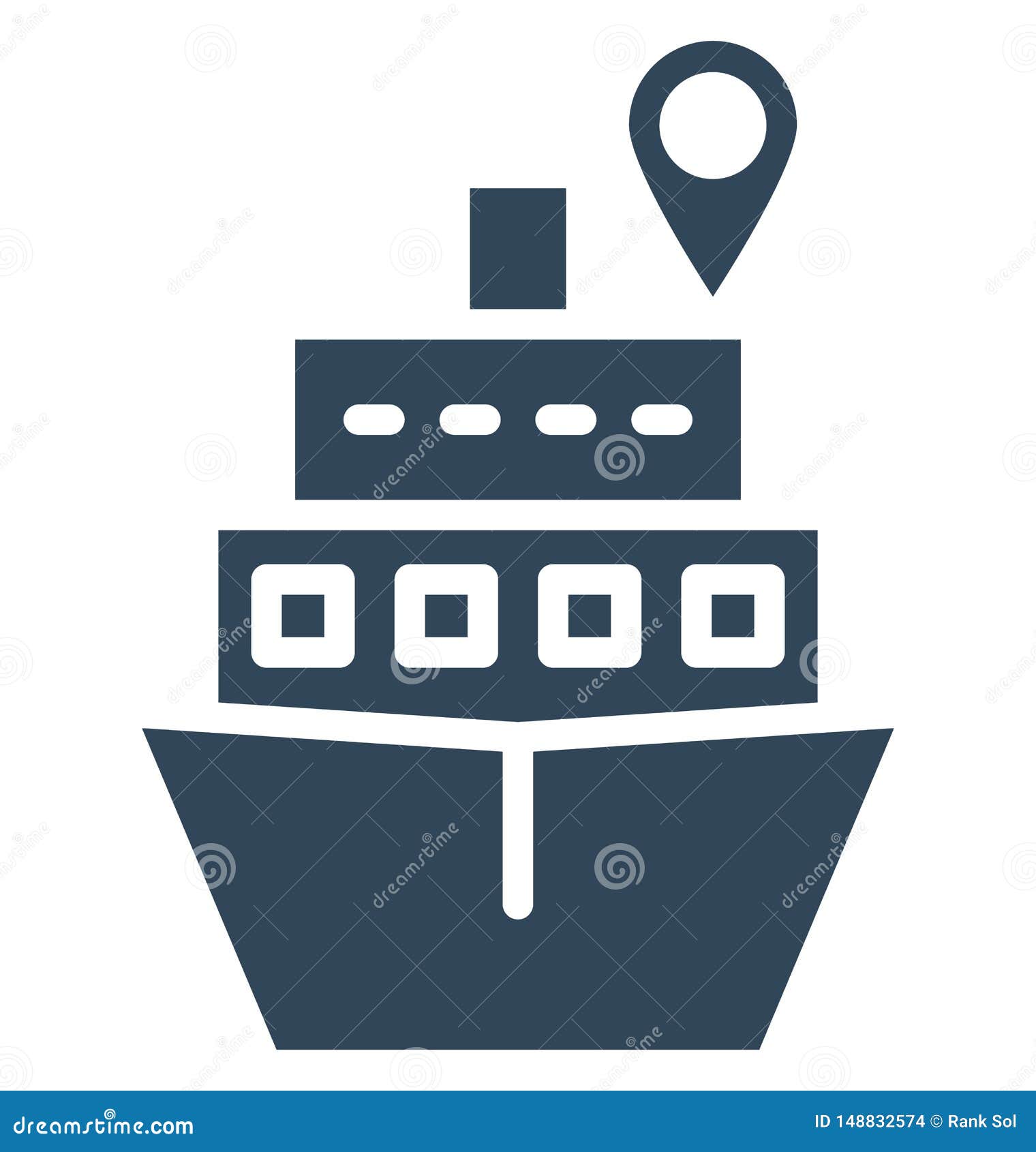 Marine Traffic Isolated Vector Icon Which Can Easily Modify or Edit ...