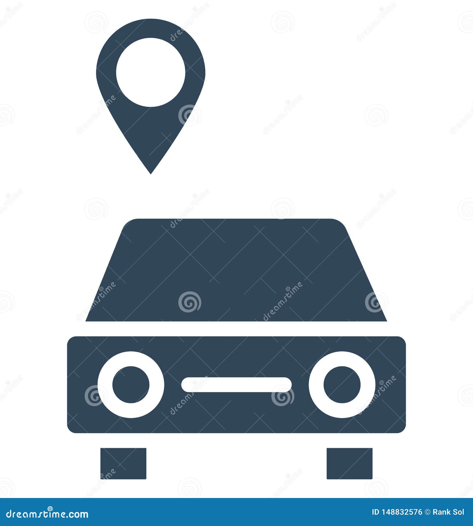 Car Navigation Isolated Vector Icon Which Can Easily Modify or Edit ...