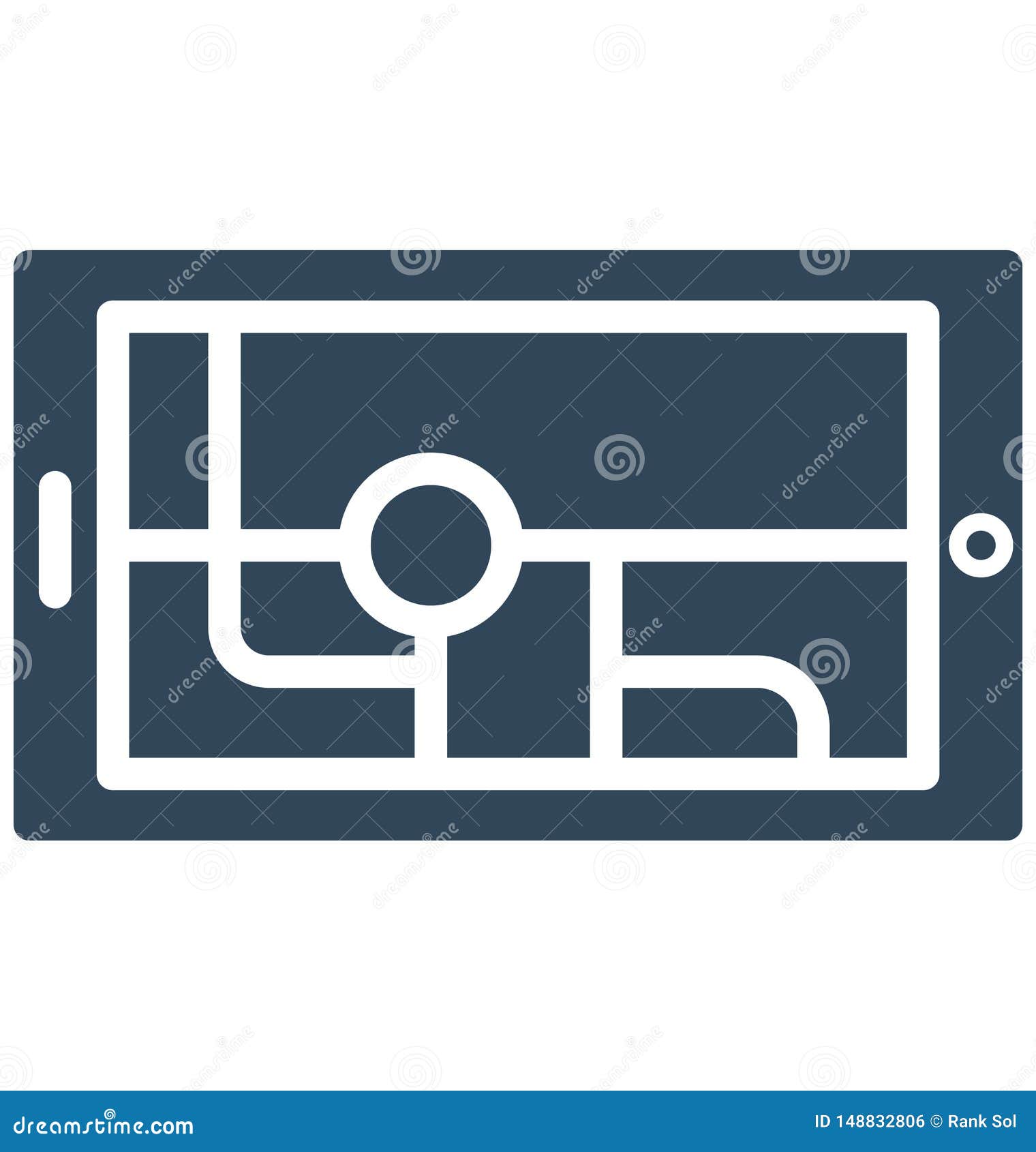 Navigation App Isolated Vector Icon Which Can Easily Modify or Edit ...