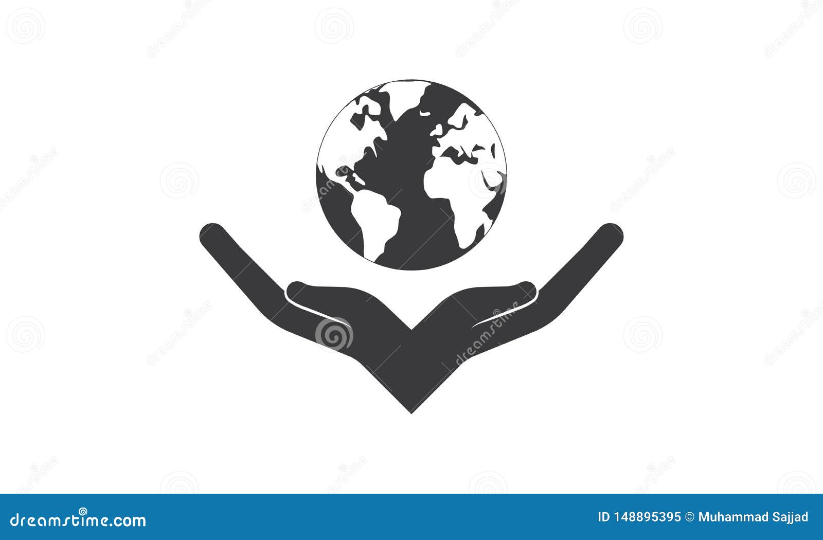 Colorful Hands Around of World and World Help Concept Stock Vector ...
