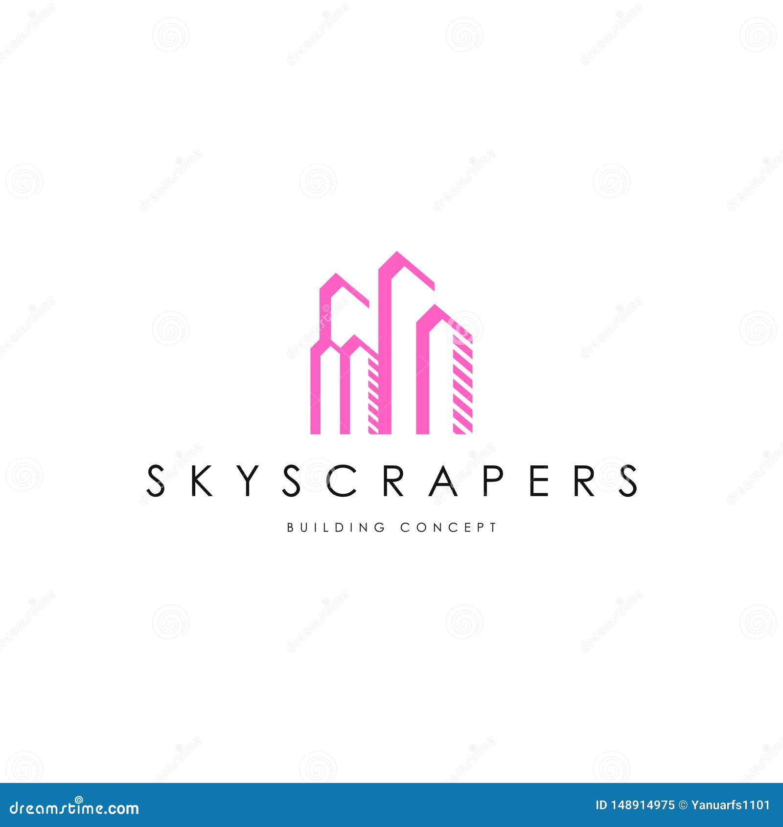 Skyscrapers Logo Template Vector. Unique Building Logo Concept Stock ...