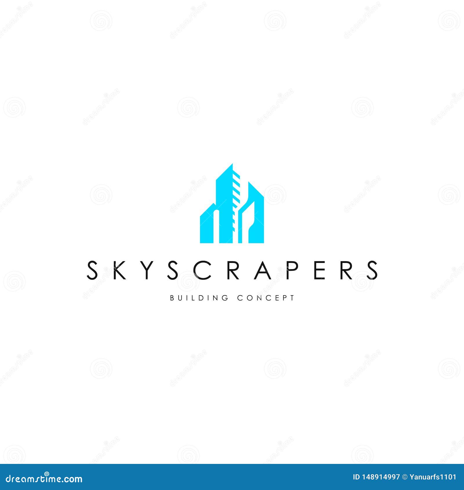 Skyscrapers Logo Template Vector. Unique Building Logo Concept Stock ...