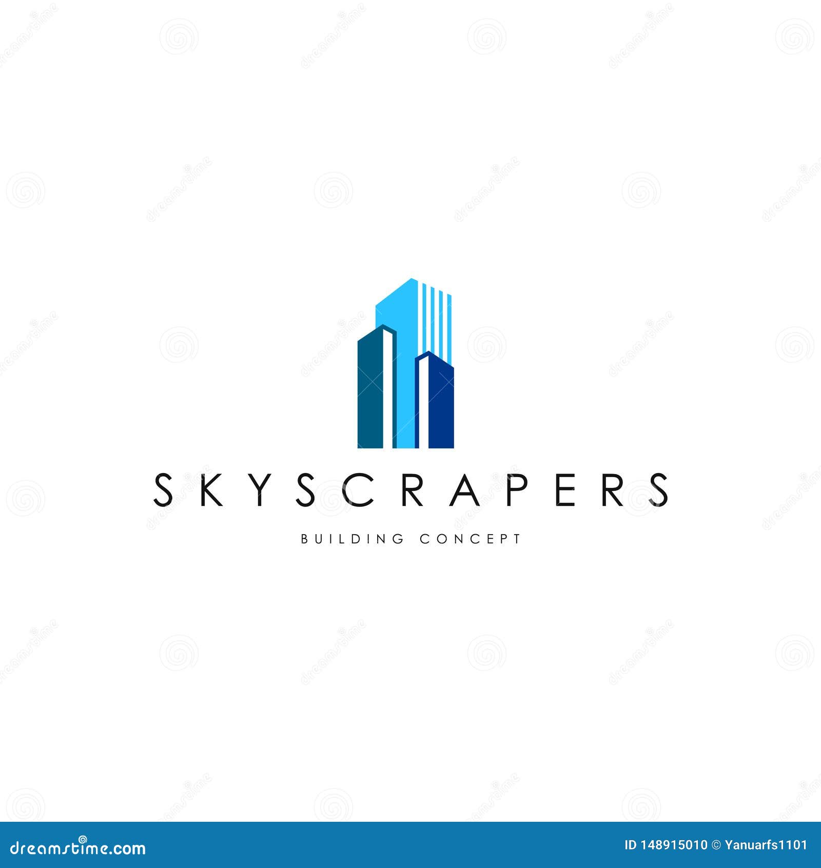 Skyscrapers Logo Template Vector. Unique Building Logo Concept Stock ...