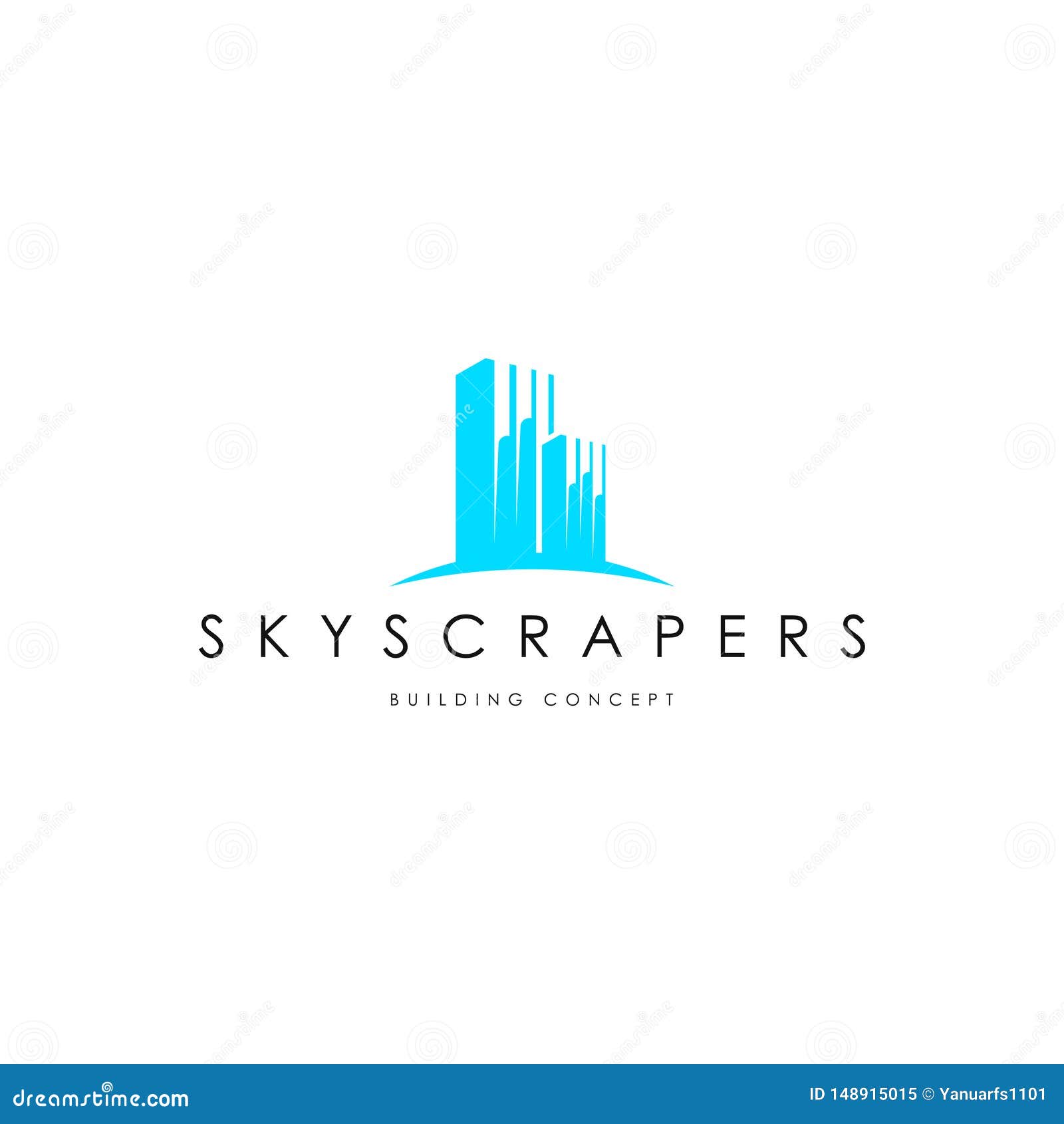 Skyscrapers Logo Template Vector. Unique Building Logo Concept Stock ...