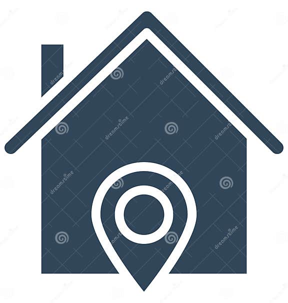 Home Address Finder Isolated Vector Icon Which Can Easily Modify or ...