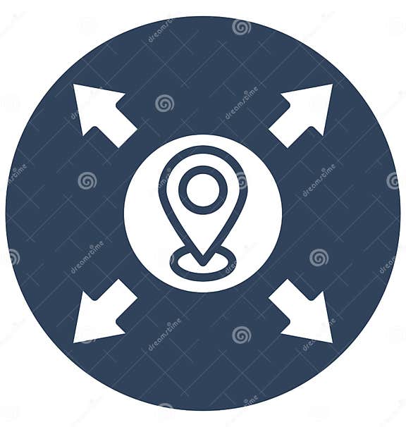 Print Driving Directions, Isolated Vector Icon Which Can Easily Driving ...