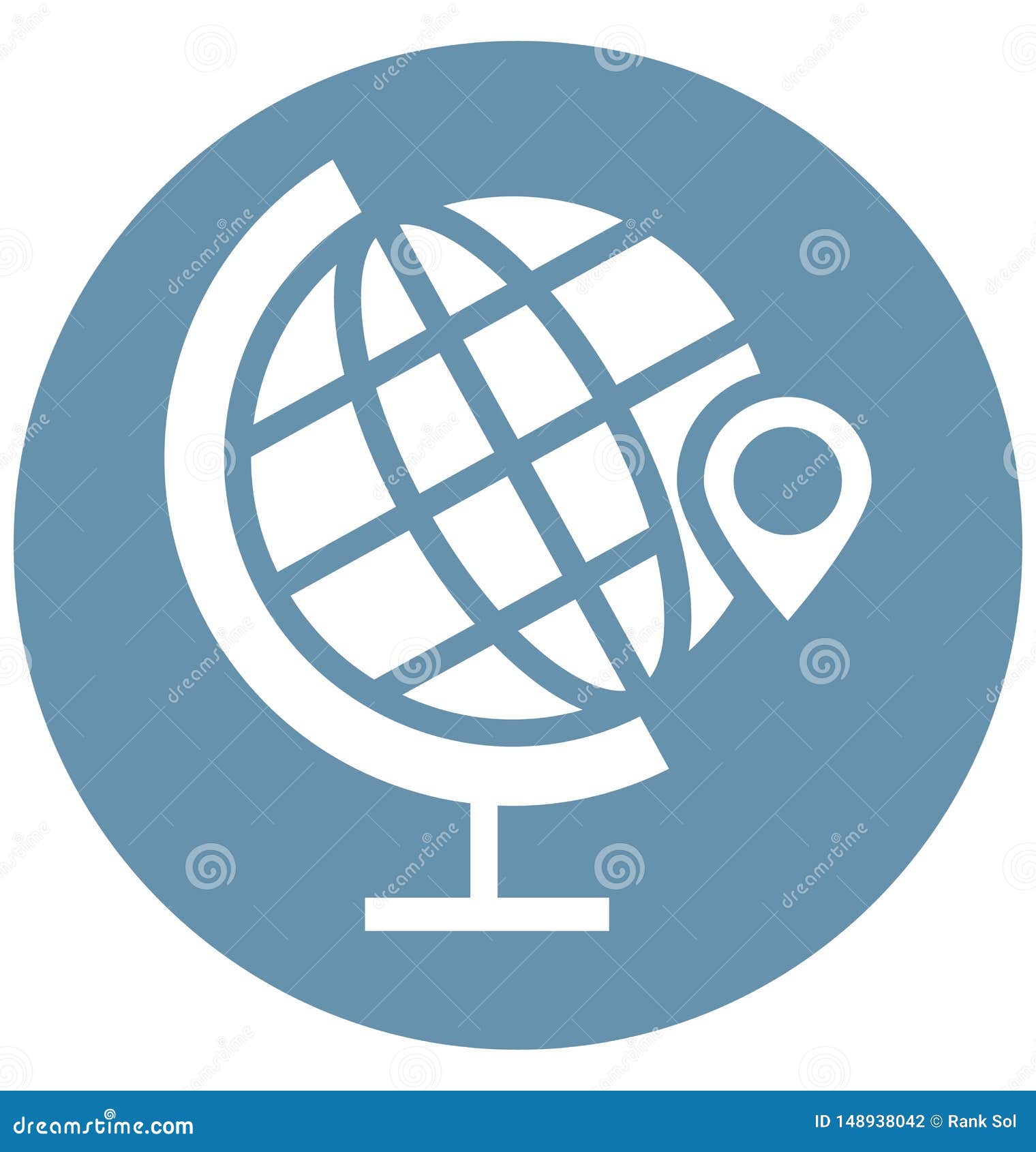 Global Location Isolated Vector Icon Which Can Easily Modify or Edit ...
