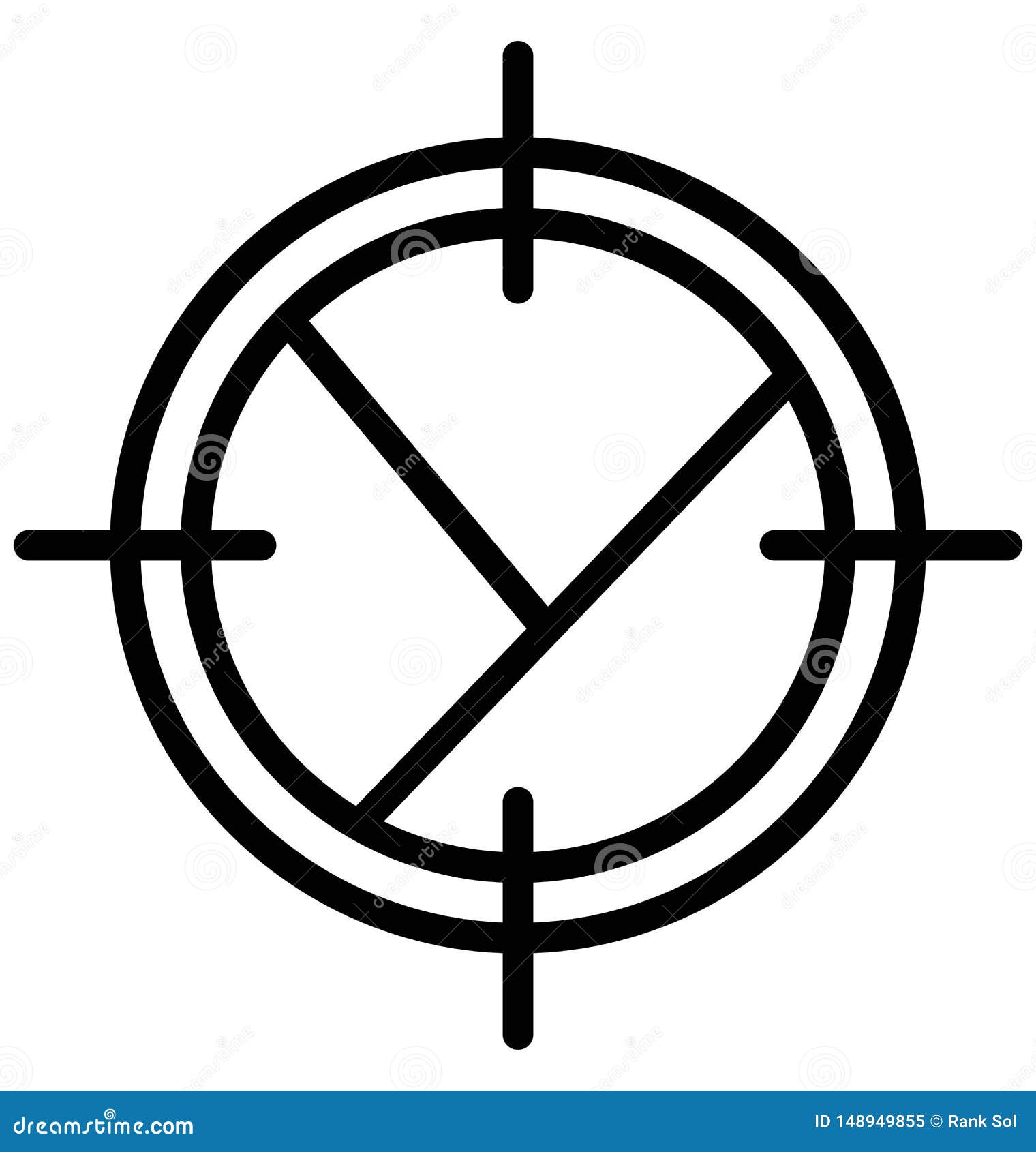 Geolocation Target Isolated Vector Icon Which Can Easily Modify or Edit ...