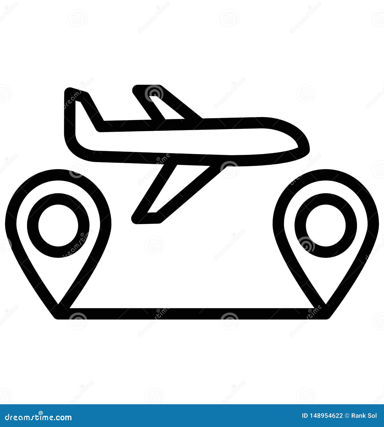 Active Aircraft Tracking Isolated Vector Icon Which Can Easily Modify ...