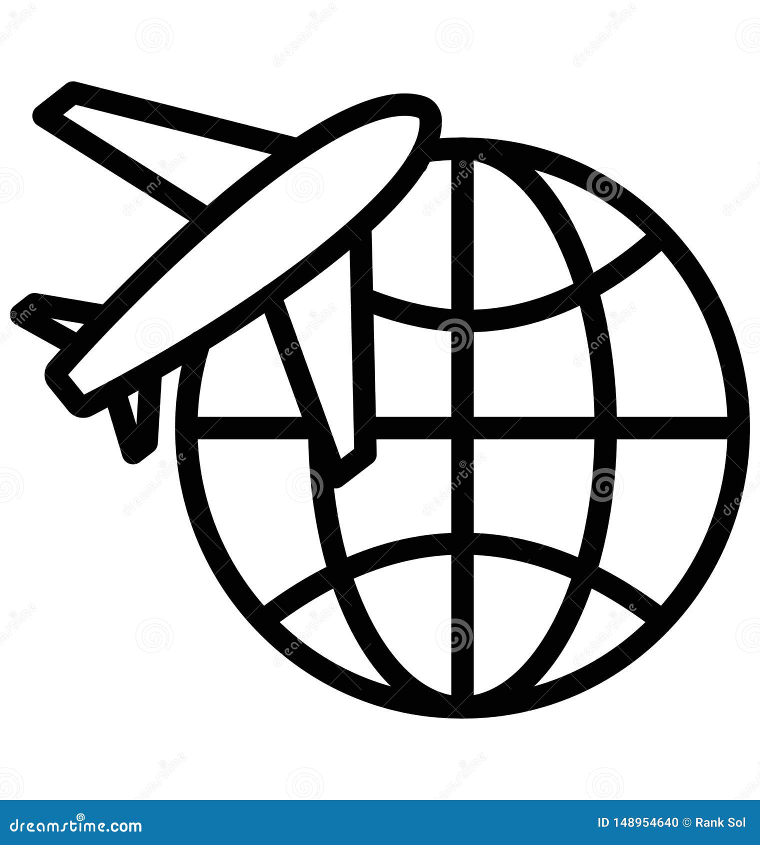 Active Aircraft Tracking Isolated Vector Icon Which Can Easily Modify ...