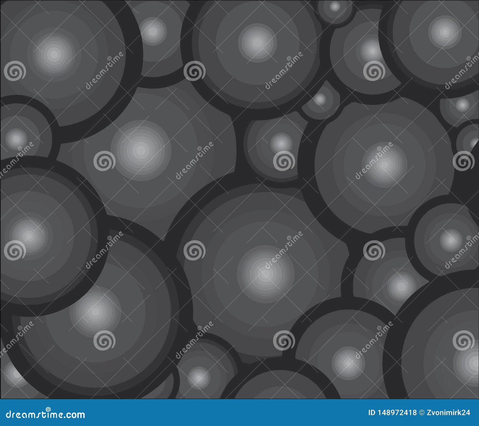 Dark Gray Balls. Similar Balls in One Place. Stock Vector ...