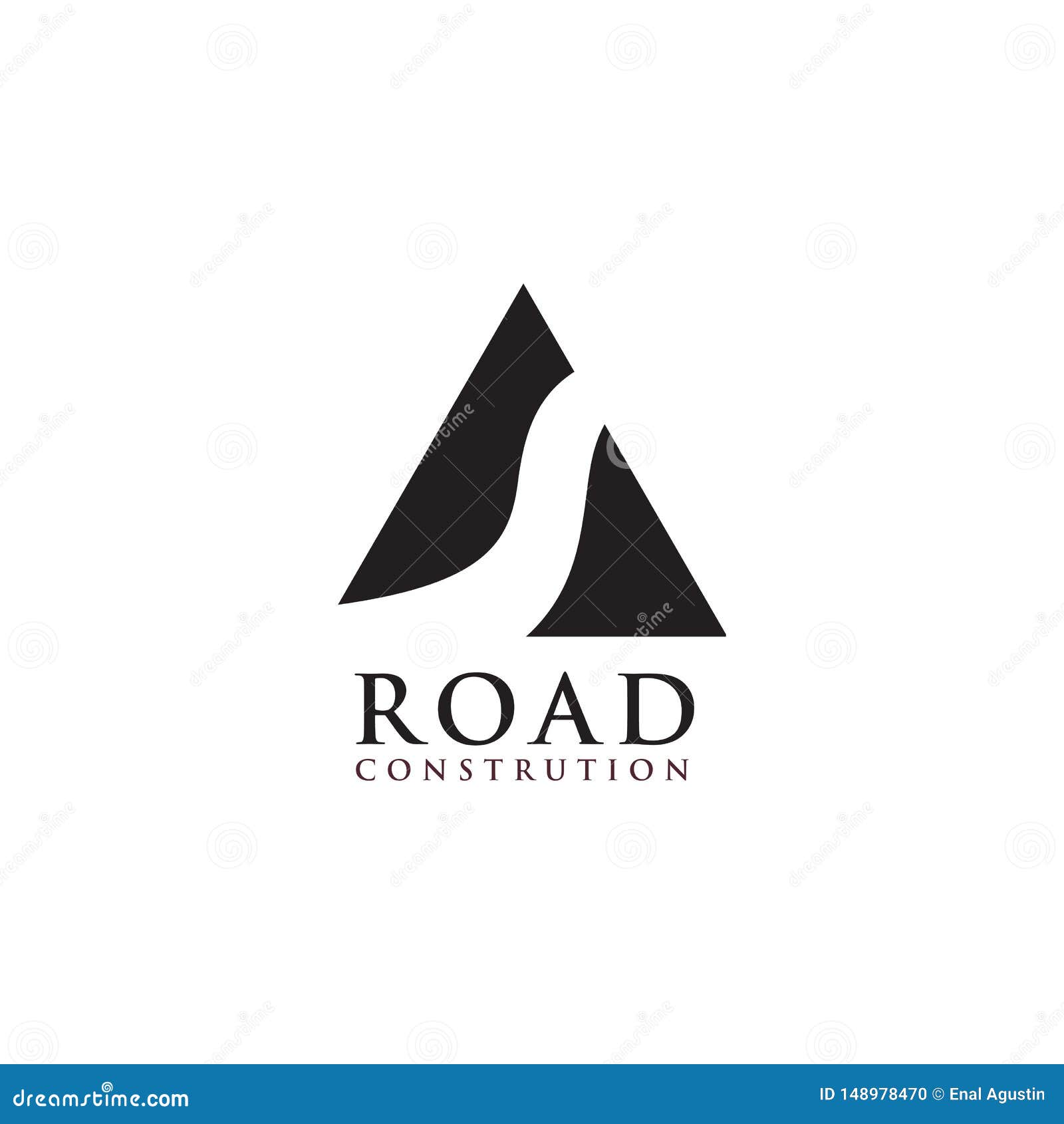 Road Logo Design Vector Template Stock Vector - Illustration of ...