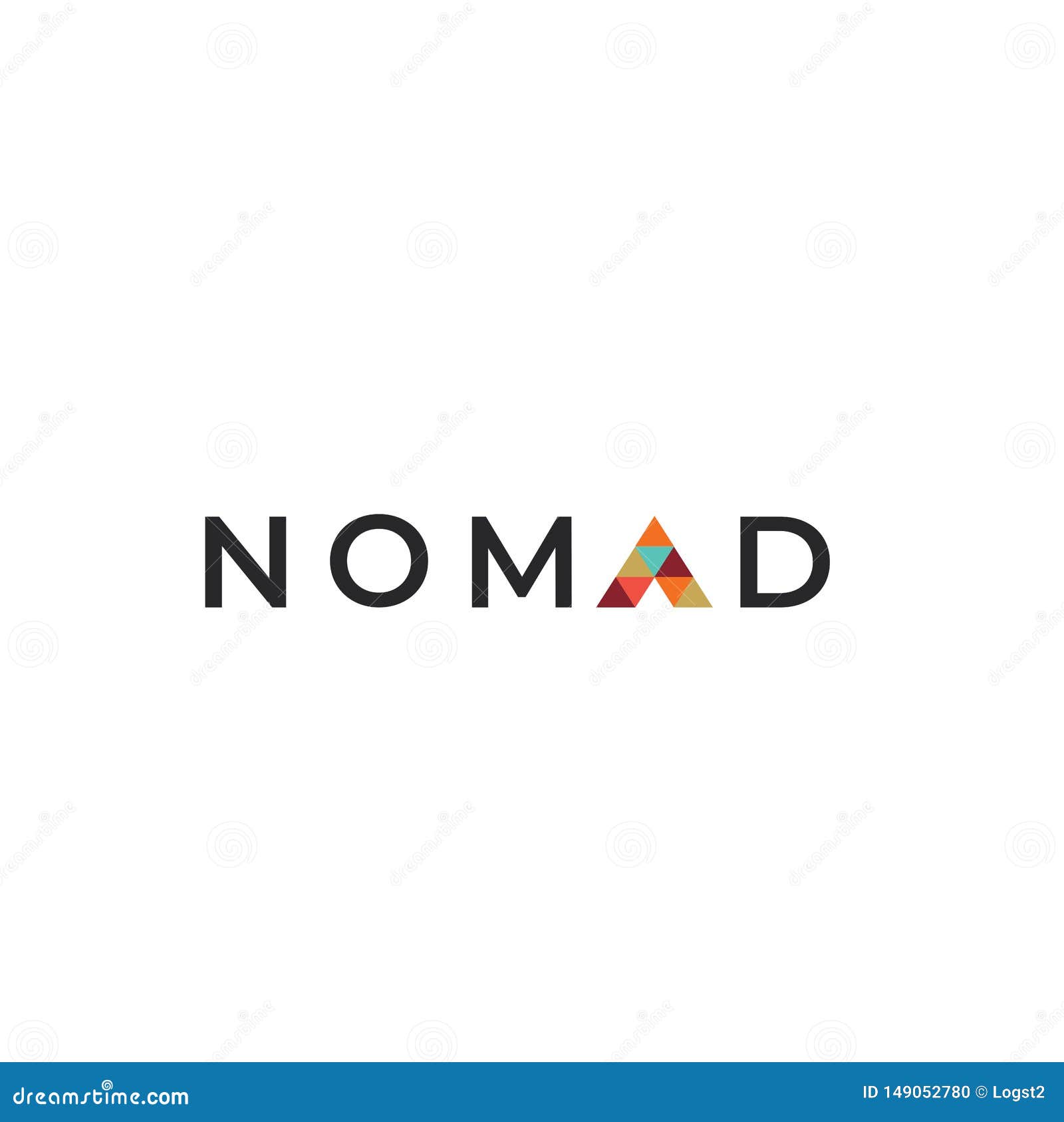 Nomad Vector Logo. Nomad Emblem Stock Vector - Illustration of locust ...