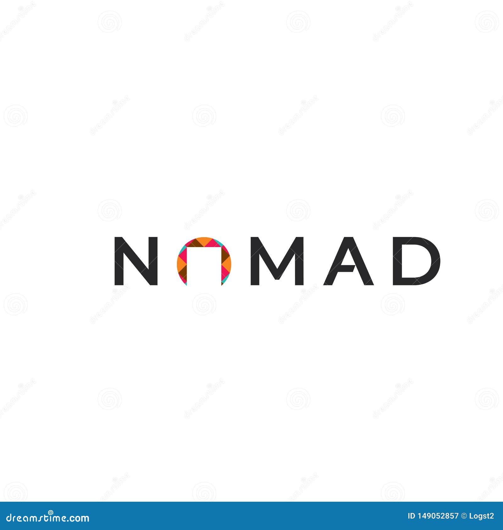 Nomad Vector Logo. Nomad Emblem Stock Vector - Illustration of tribal ...