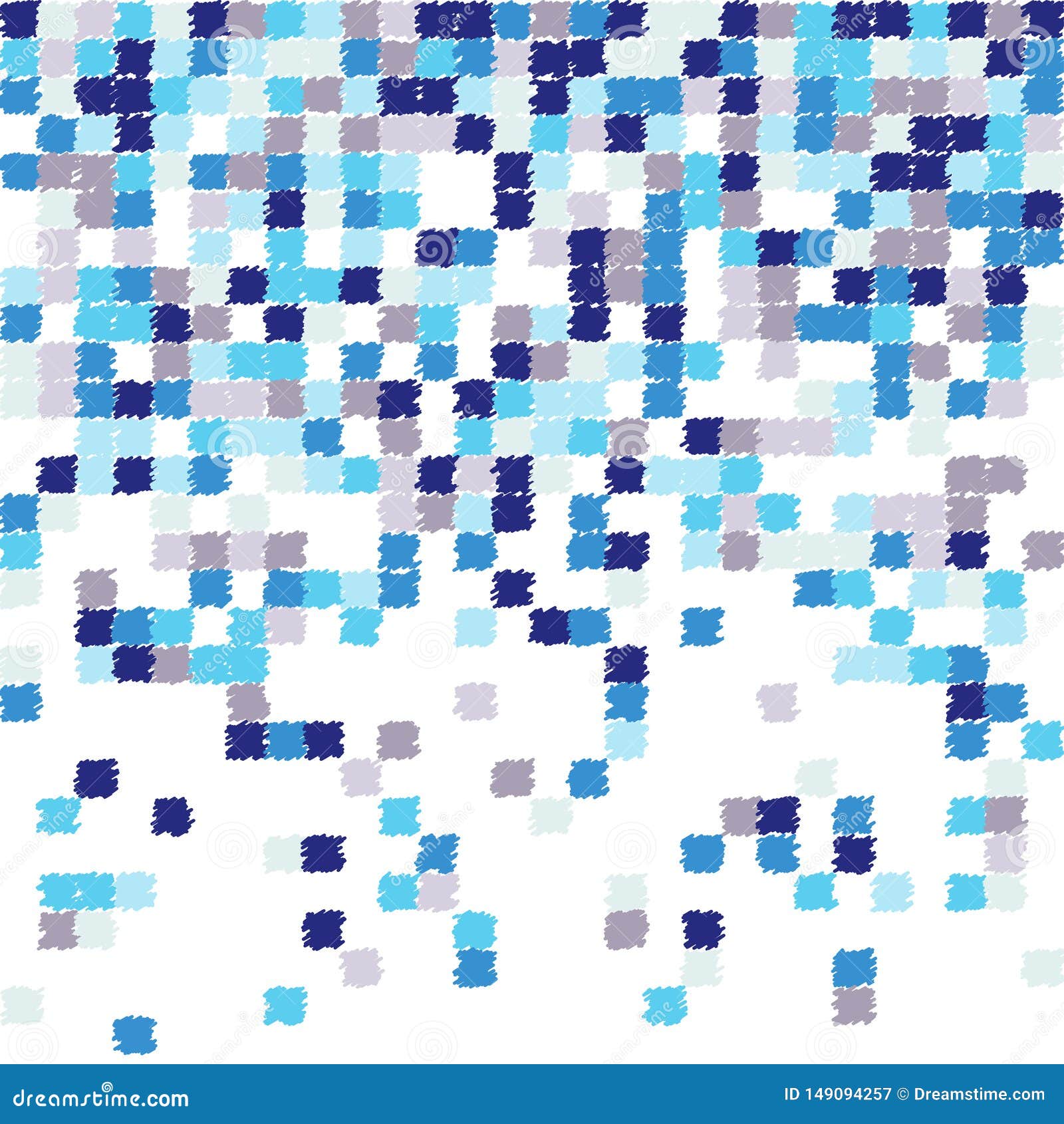 Fading Blue and Violet Pixel Background Stock Vector - Illustration of ...