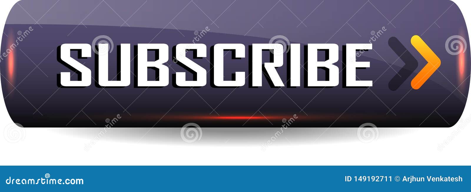 Subscribe Web Button Classic Blue Button White Background Stock ...