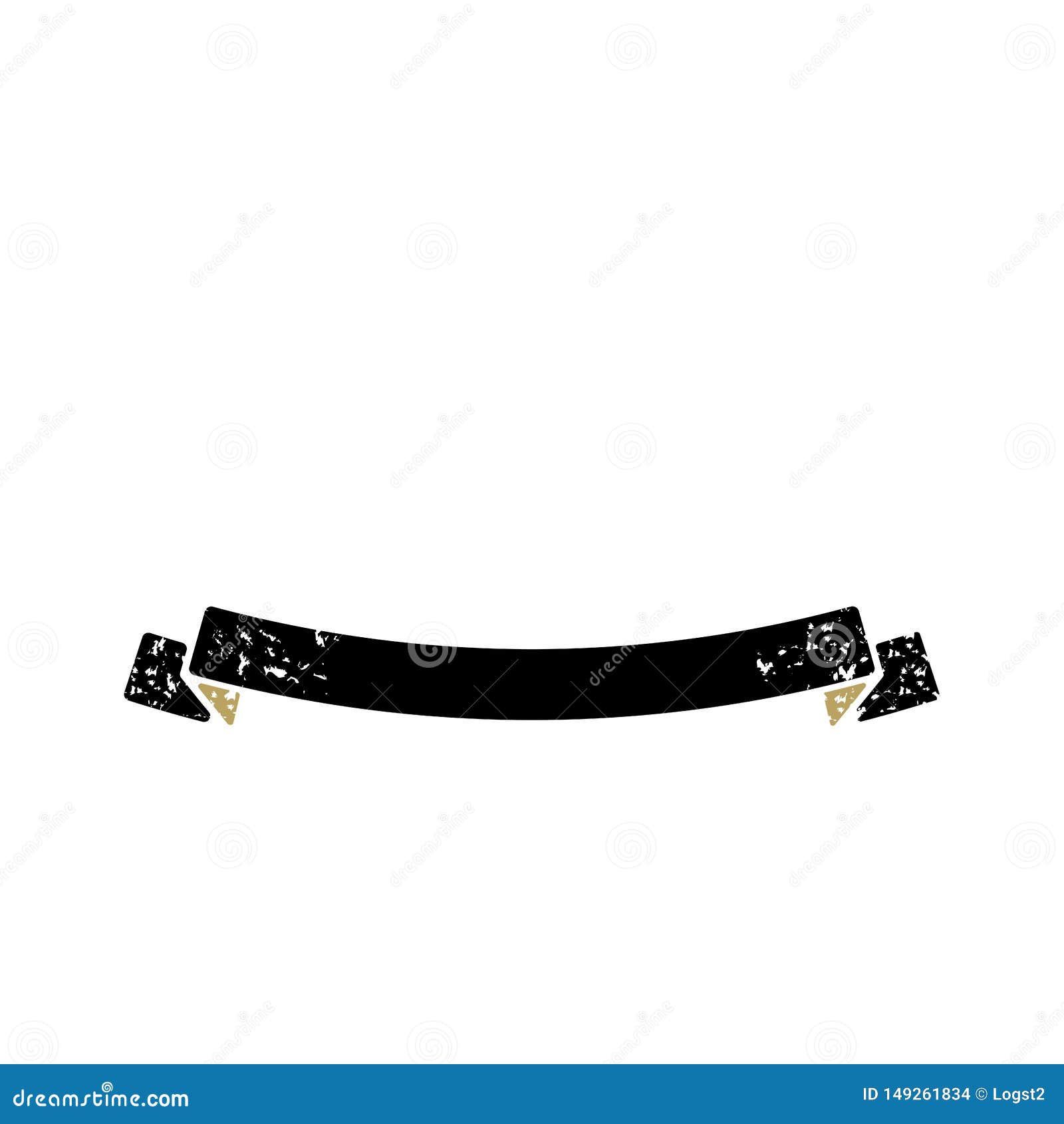 Scratched Ribbon Vector Design Element Stock Vector - Illustration of ...