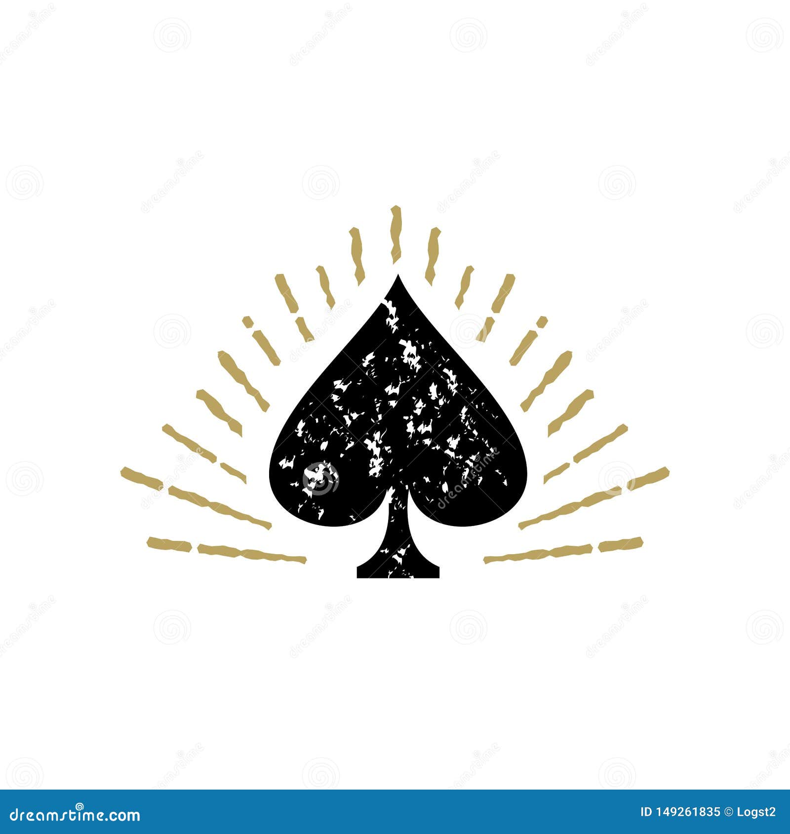 Spade Vector Logo. Spade Emblem. Spade Icon Stock Vector - Illustration ...