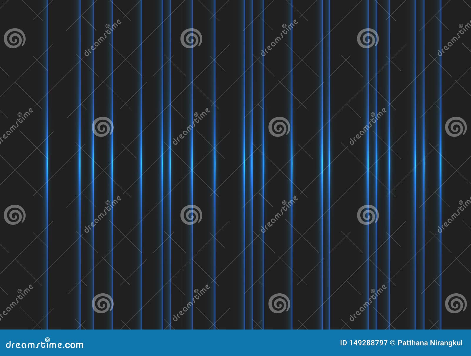 Abstract Blue Light Power Energy Technology Pattern on Black Design ...