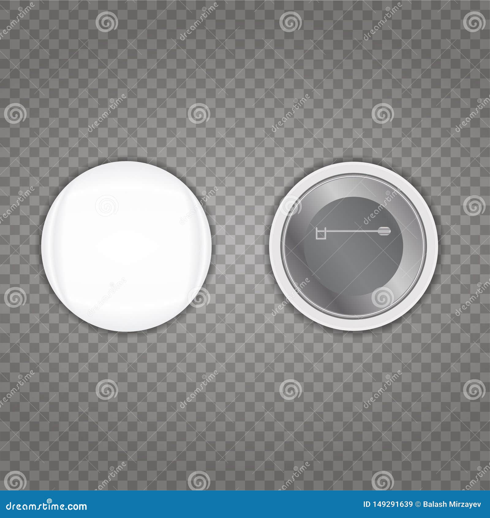 Blank white badge. stock vector. Illustration of advertise - 149291639