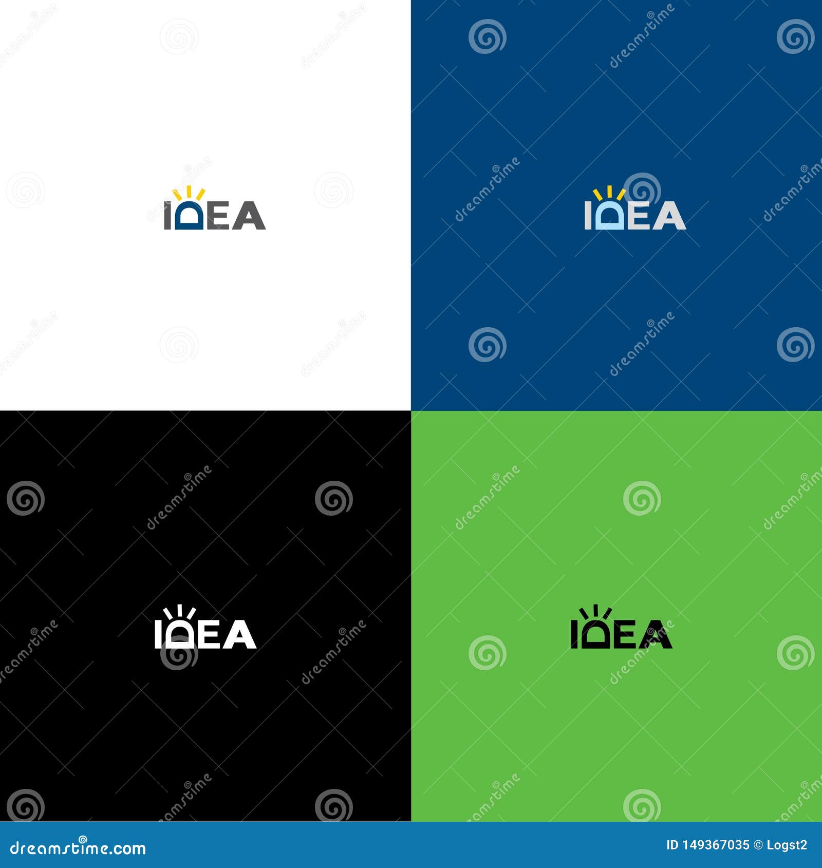 Idea vector logo design stock vector. Illustration of innovation ...