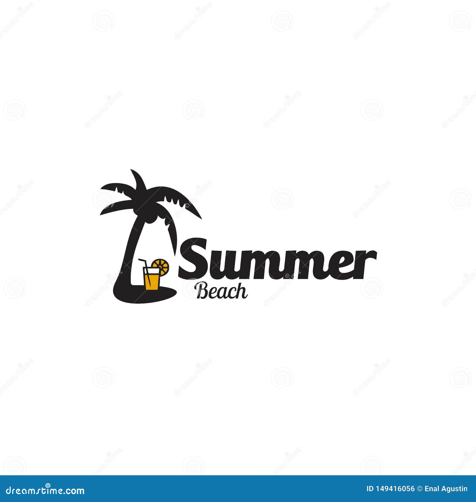 Summer Beach Activity Logo Design Vector Template Stock Vector ...