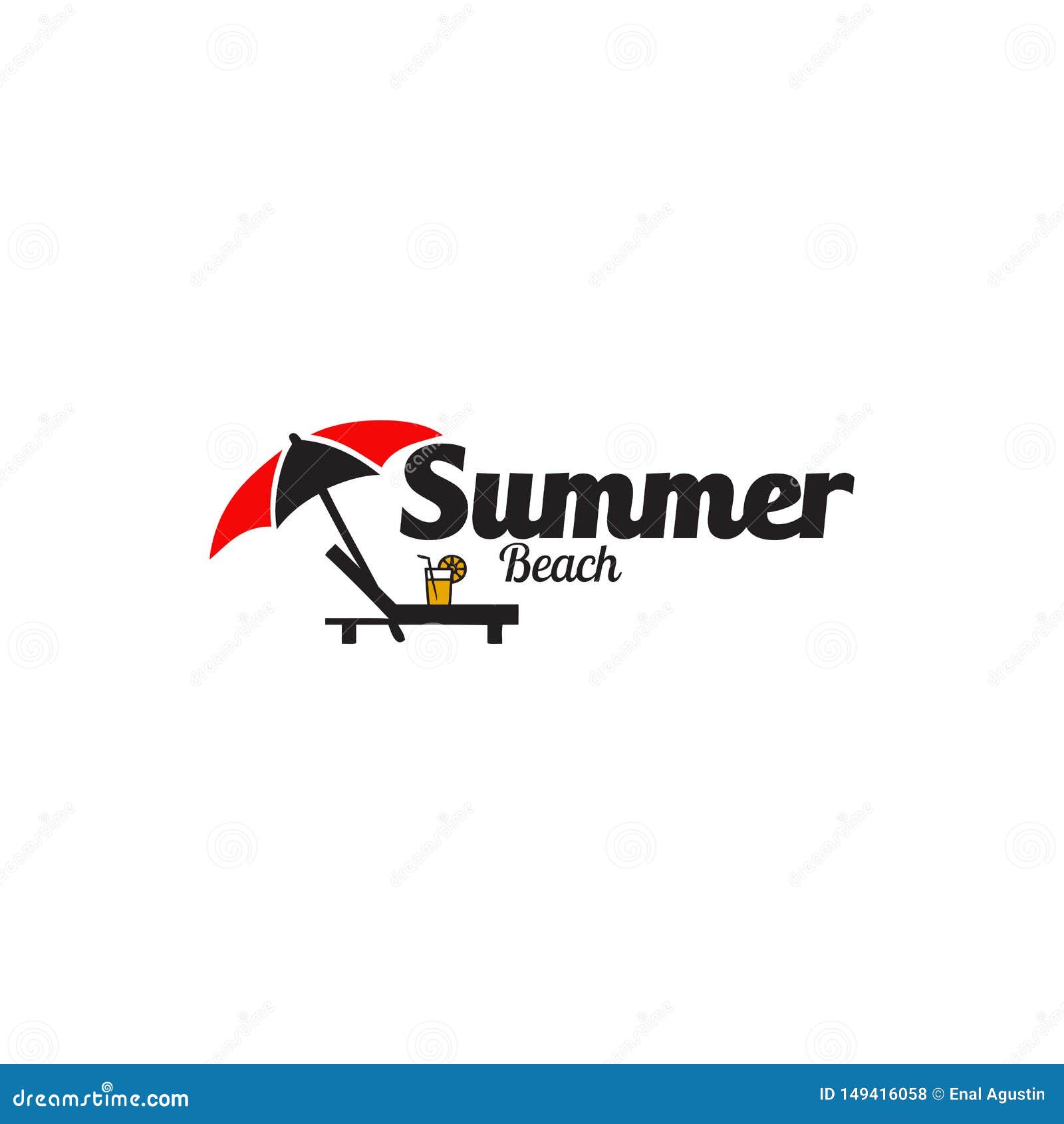 Summer Beach Activity Logo Design Vector Template Stock Vector ...