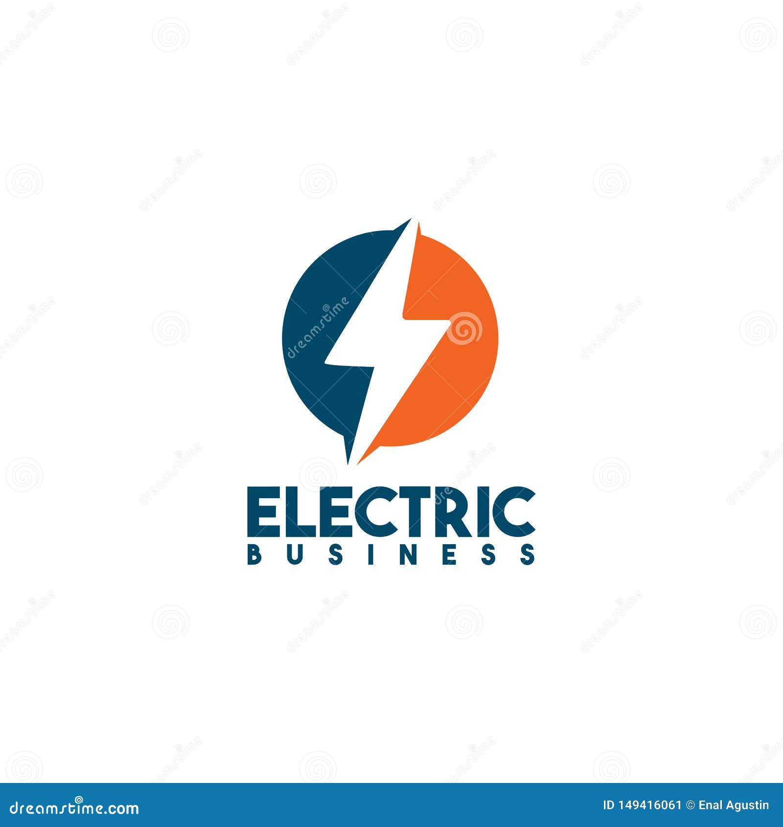 Electric Business Company Logo Design Vector Template Stock Vector ...