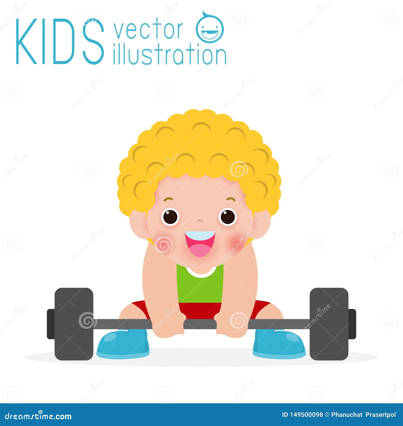 Happy Healthy Kids Exercising Stock Illustrations – 284 Happy Healthy ...