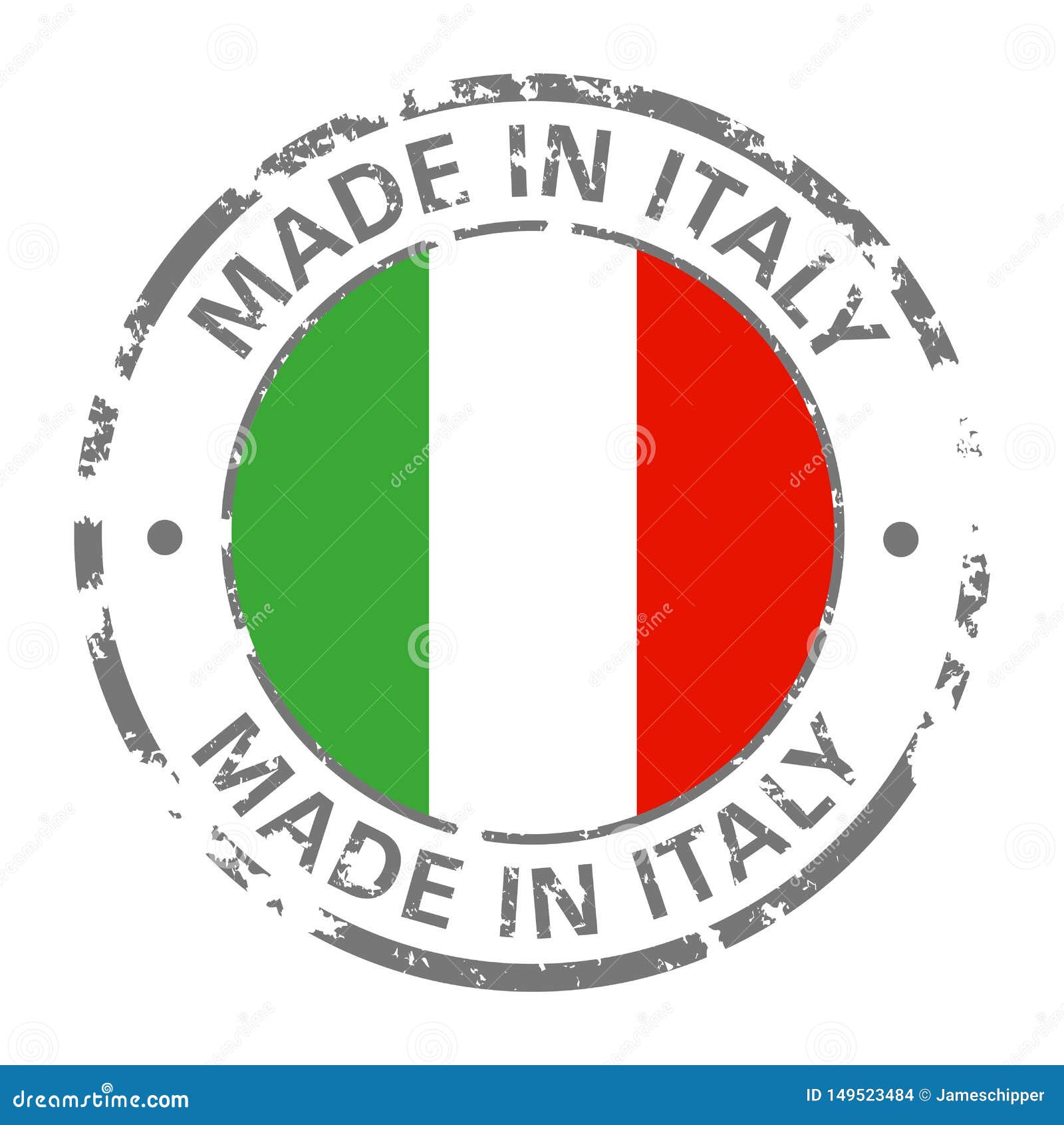 Made in Italy Flag Grunge Icon Stock Vector - Illustration of icon ...