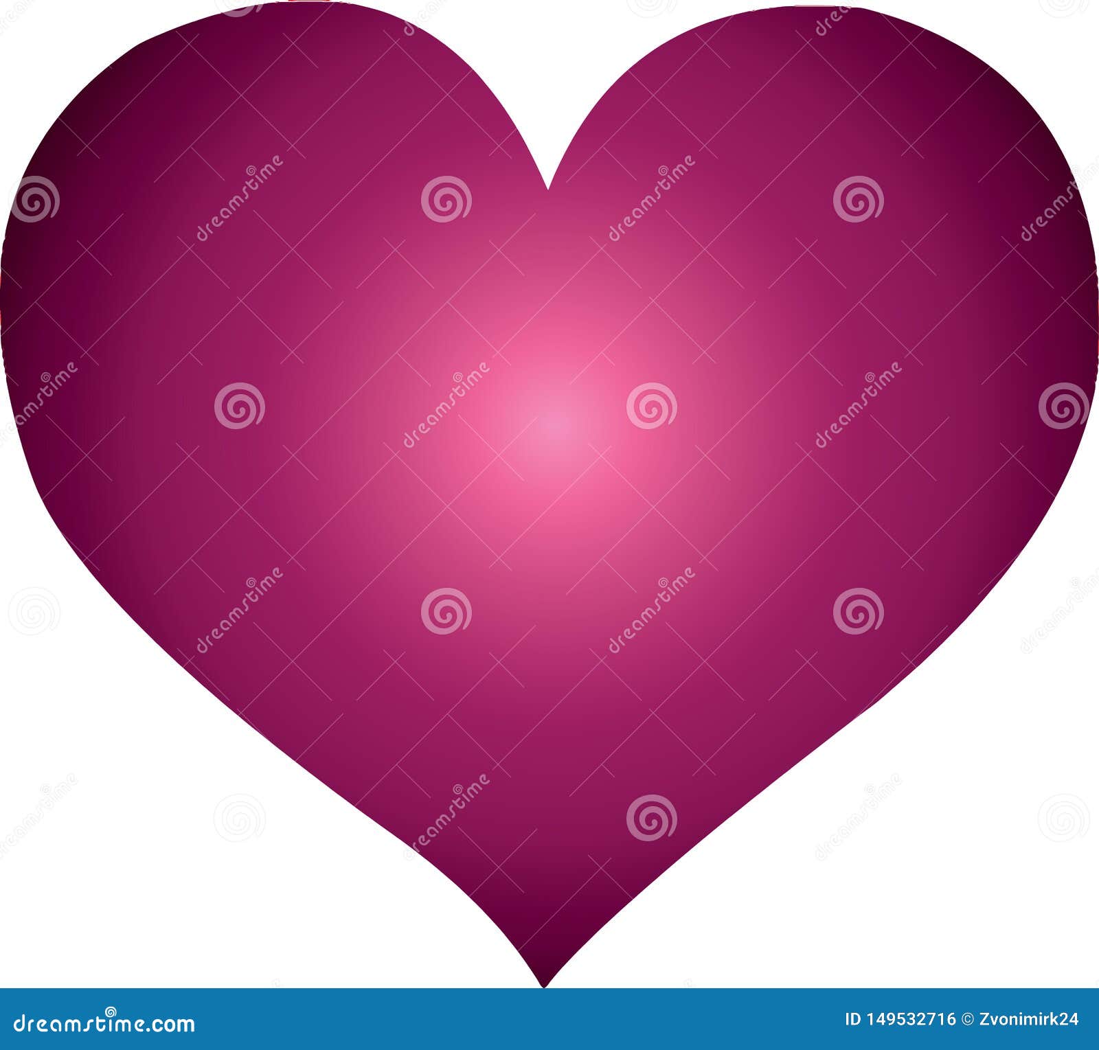 Pink colros of heart. stock vector. Illustration of purplencolorful ...