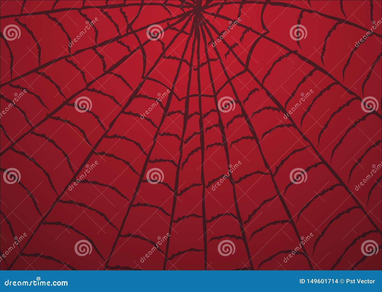 Cobweb Red Background. Vector Illustration Design Stock Vector ...