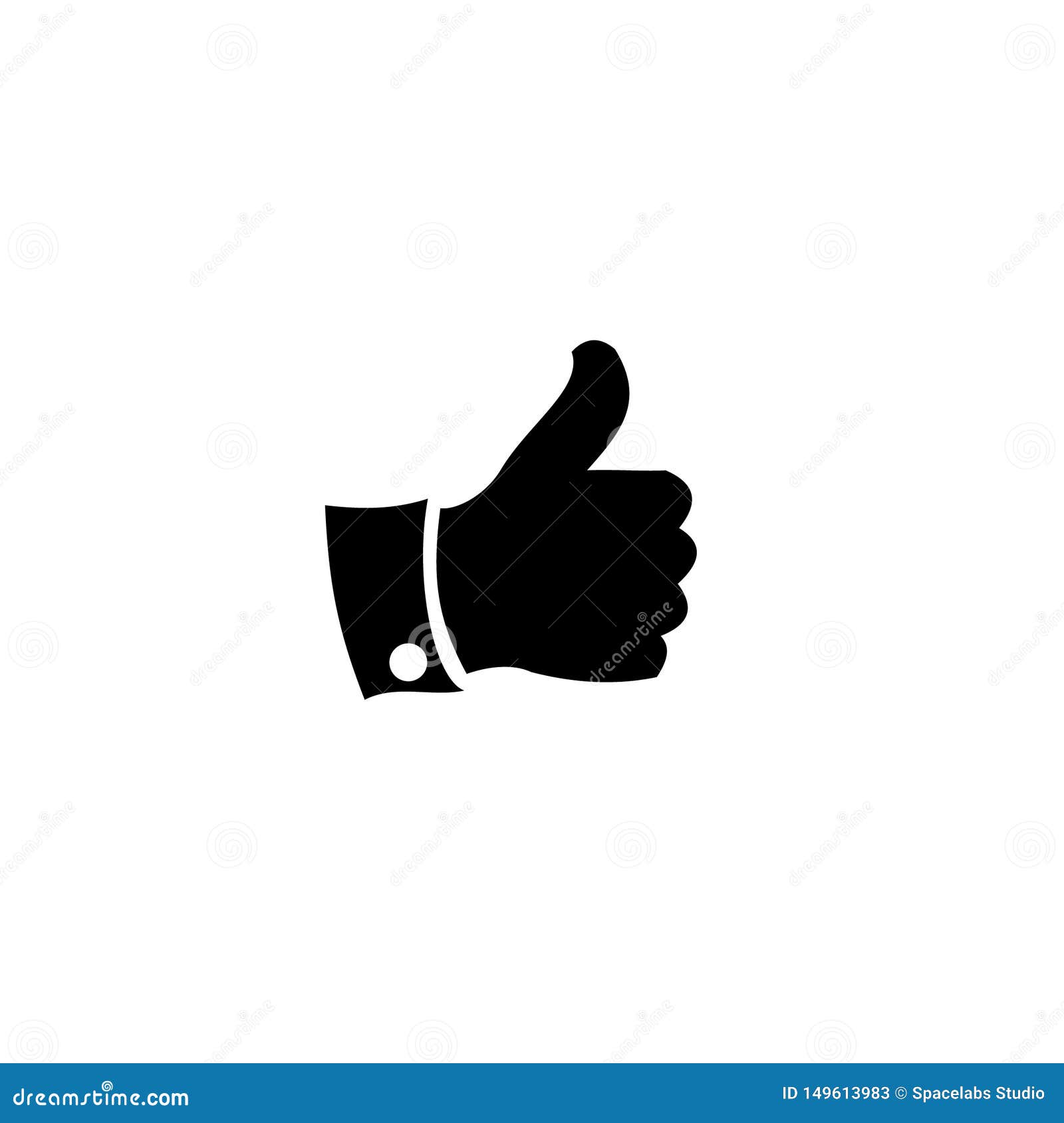Hand Like Finger Vector Icon Stock Vector - Illustration of design ...