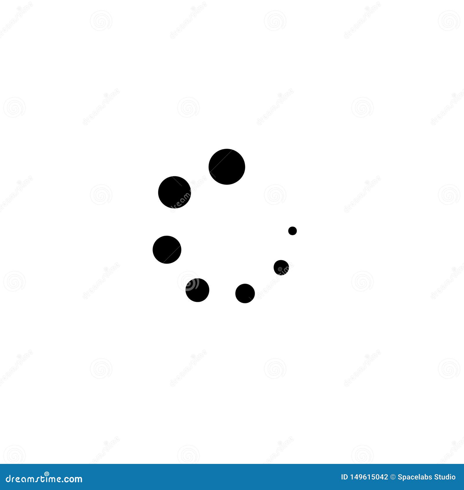 Loading or Buffering Icon Logo Stock Illustration - Illustration of ...