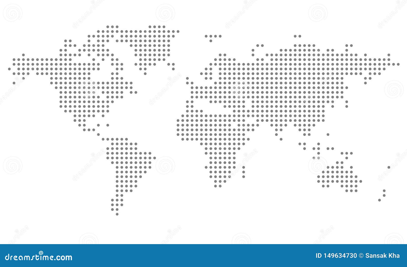 Dot world map design stock vector. Illustration of earth - 149634730