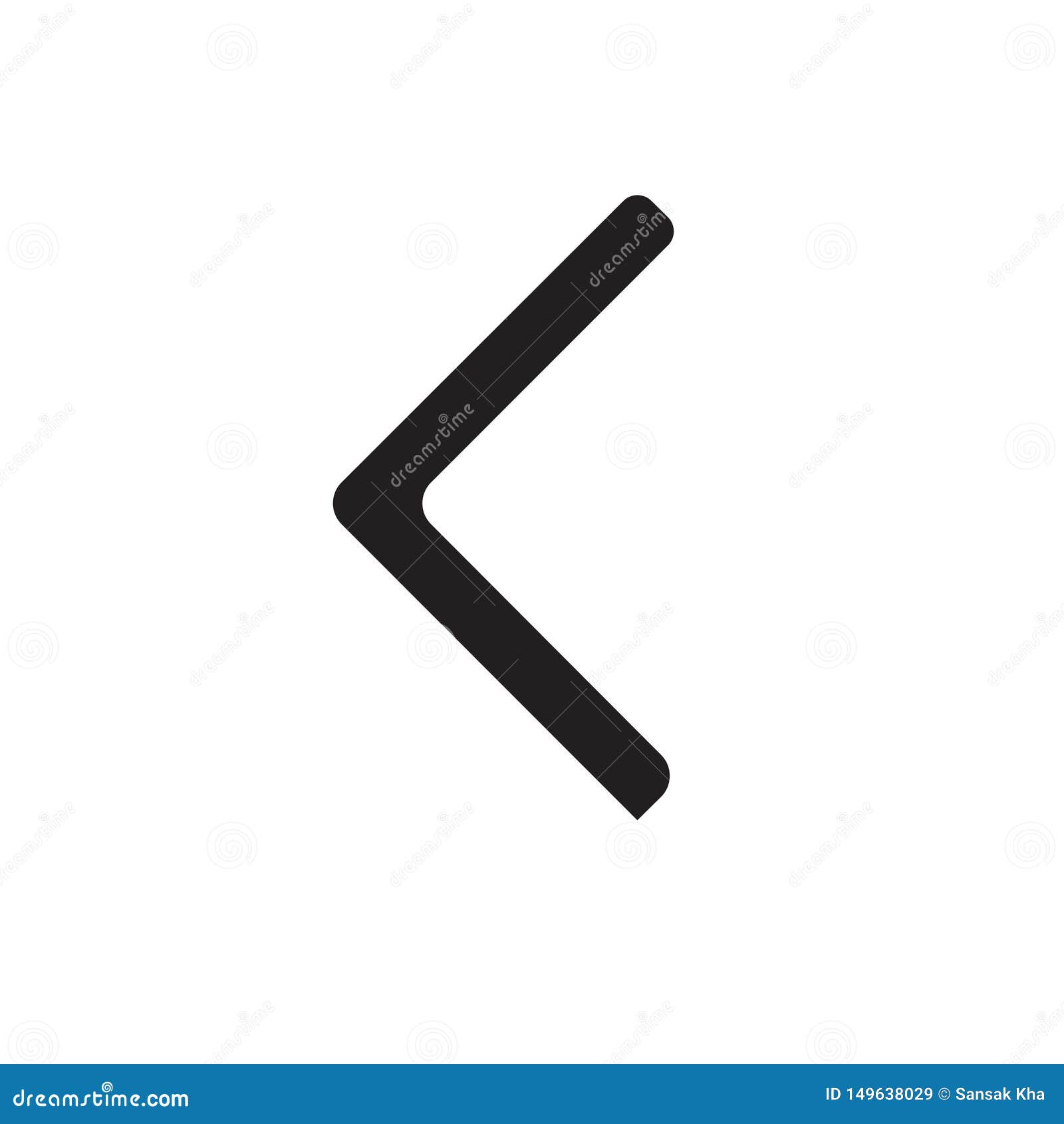 Arrow Points To the Left. Back Arrow Icon. Direction Indicator Pointer ...