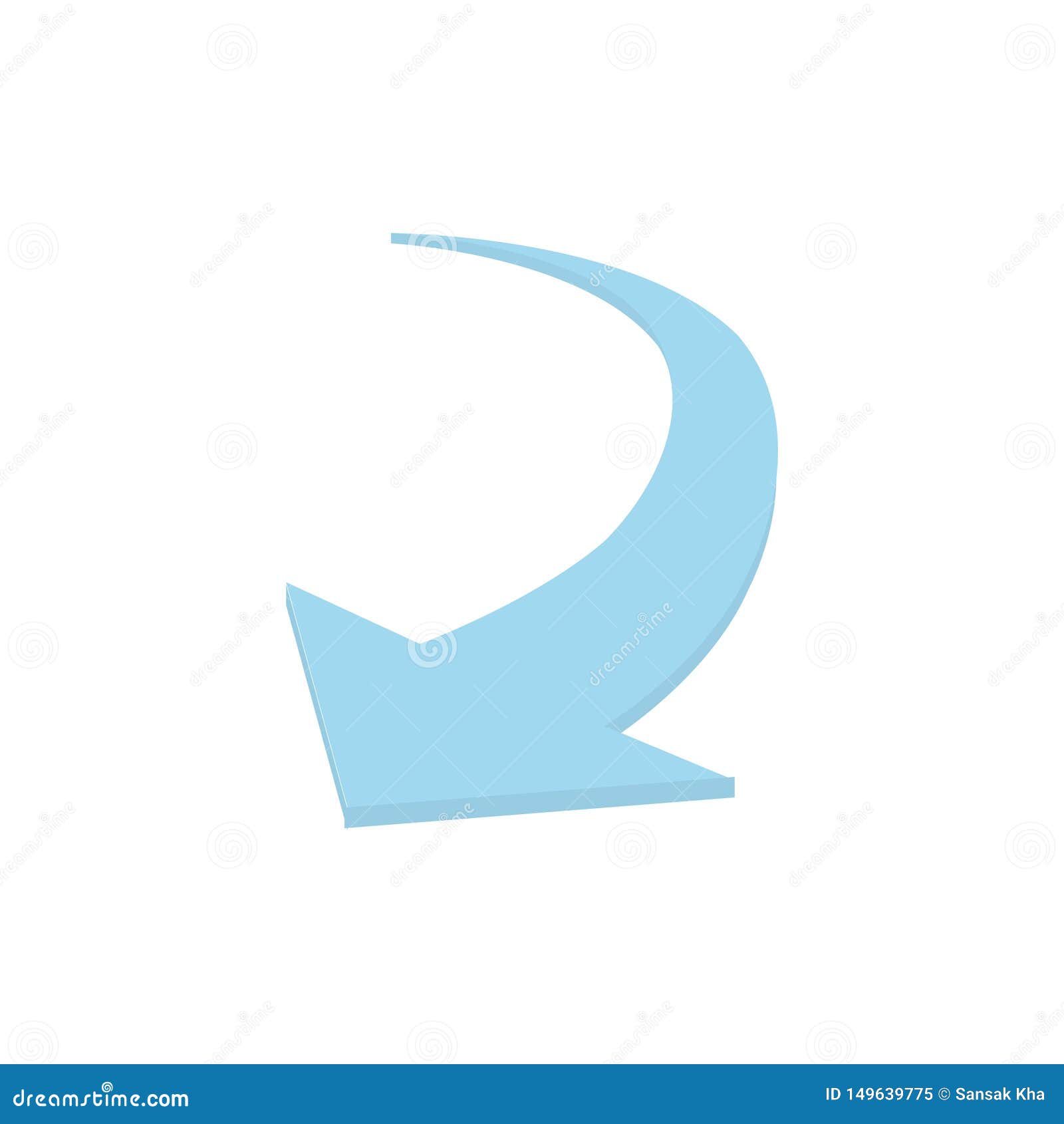 Arrow Up Icon. this Rounded Flat Symbol is Drawn with Blue Color on a ...