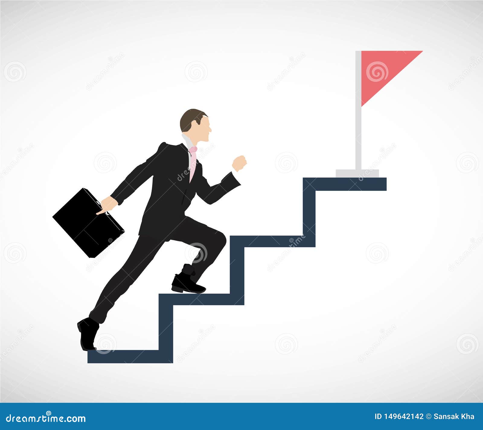 Steps To Starting a Business Template Stock Illustration - Illustration ...