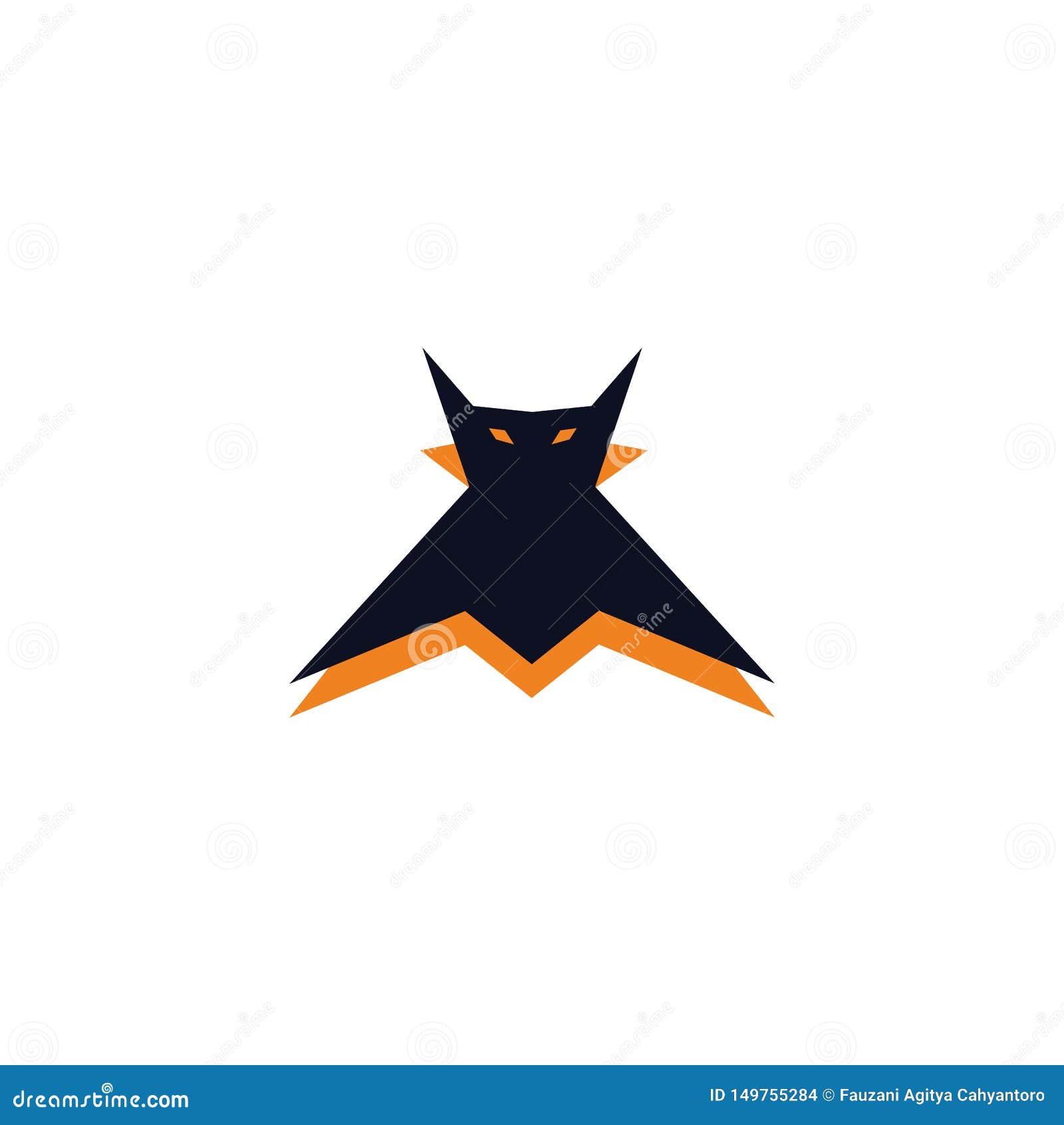 Little Evil Bat Vampire Symbol Stock Illustration - Illustration of ...