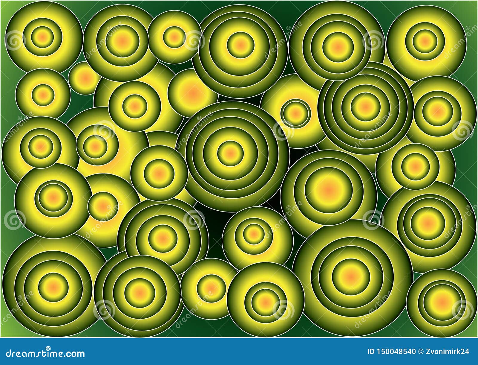 Aliens? Weird Cool Colorful Circles Stock Vector - Illustration of ...