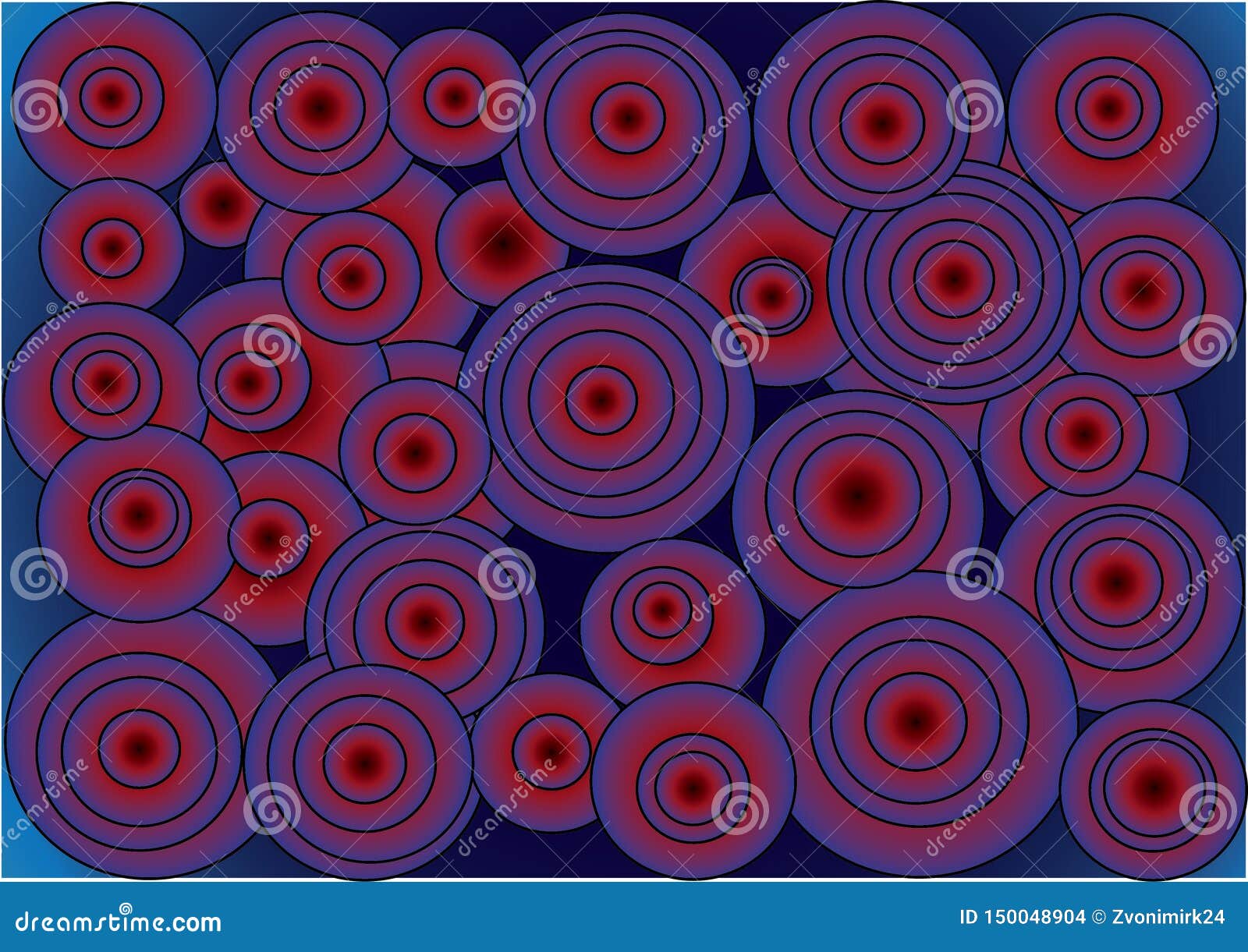 Aliens? Weird Cool Colorful Circles Stock Vector - Illustration of ...