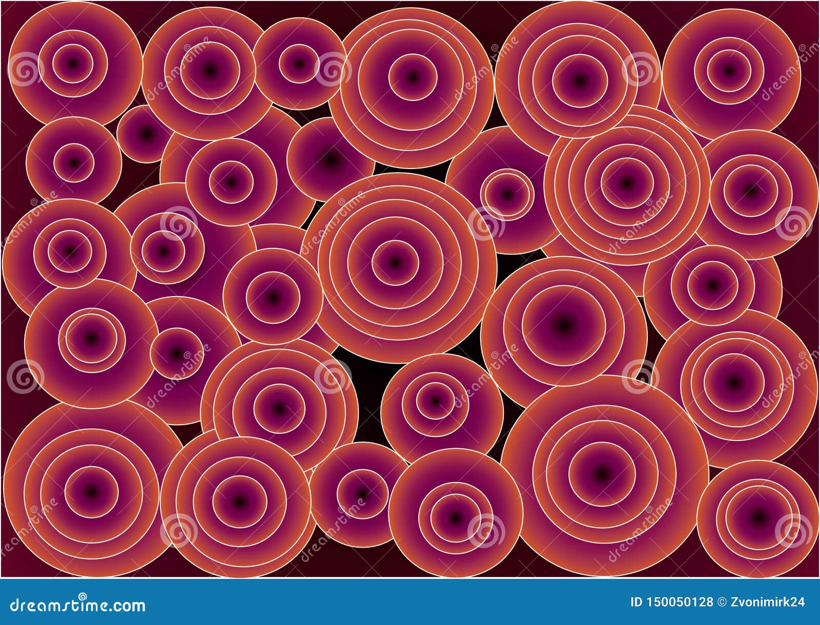 Weird Colorful Circles, Background Stock Vector - Illustration of ...