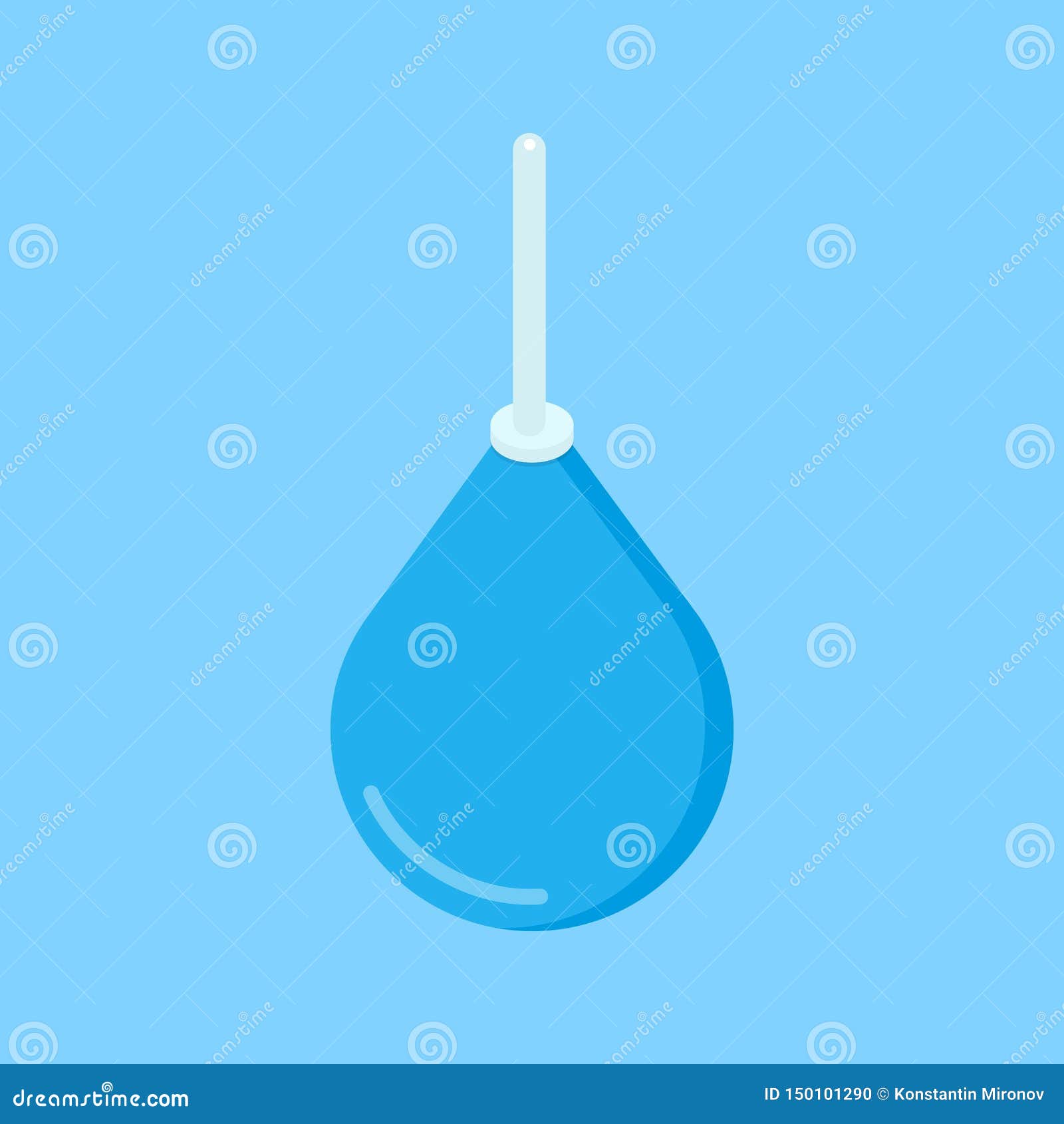 Rubber Enema With A Soft Tip. Medical Instrument For Douching In ...