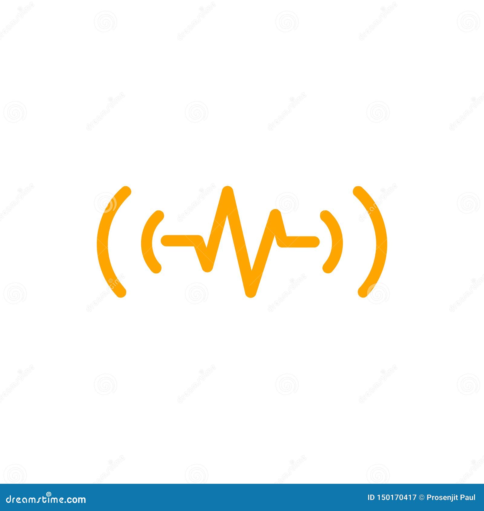 Heart, Human, Vector, Medical,pulse, Beat, Wave, Heartbeat Orange Color ...