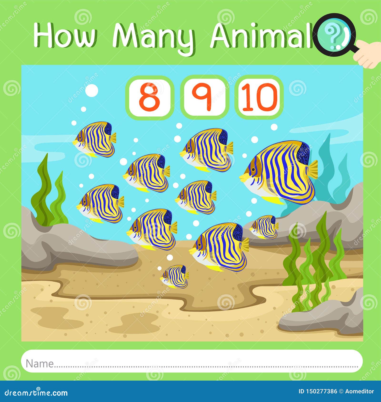 Illustrator Of How Many Eight Cartoon Vector | CartoonDealer.com #146149611