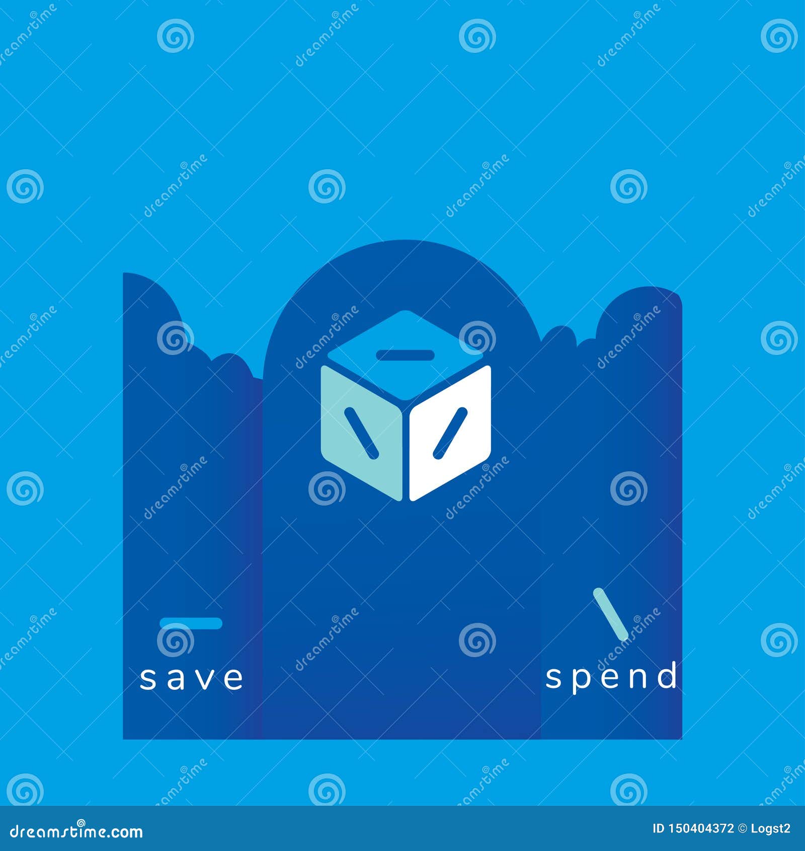Financial Vector Logo. Savings Icon Stock Vector - Illustration of ...